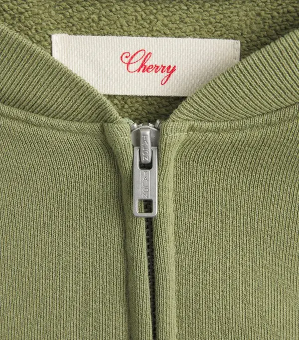 CHERRY LOS ANGELES Cotton Fleece Gecko Zip-up Sweatshirt