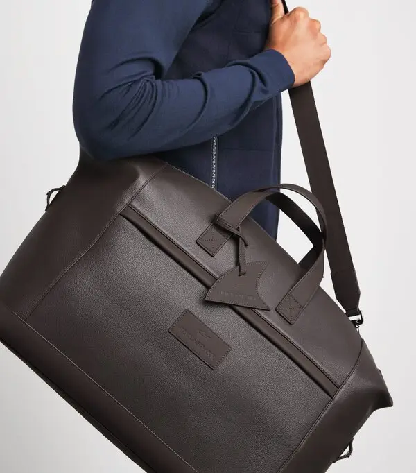 Paul & Shark Leather Logo Holdall