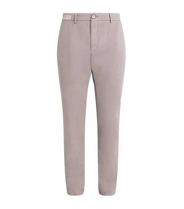 Paul & Shark Cotton-cashmere Straight Chinos - Navy