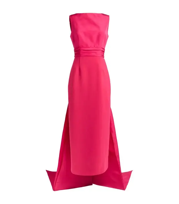 Carolina Herrera Train Column Gown - Pink
