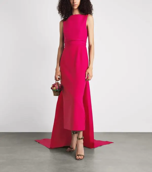 Carolina Herrera Train Column Gown