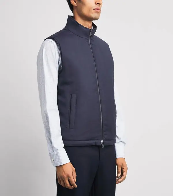 Paul & Shark Virgin Wool Reversible Gilet