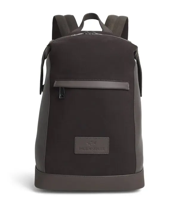 Paul & Shark Suede-leather Logo Backpack