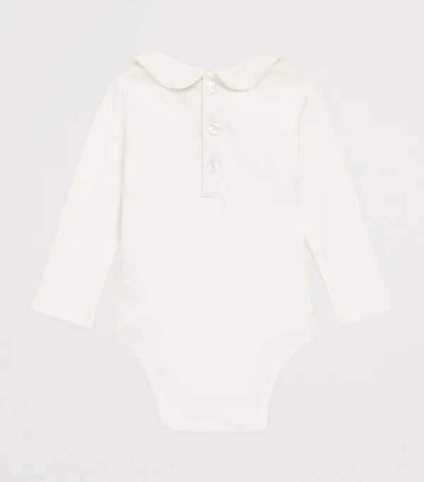 Harrods Pima Cotton Embroidered Bodysuit