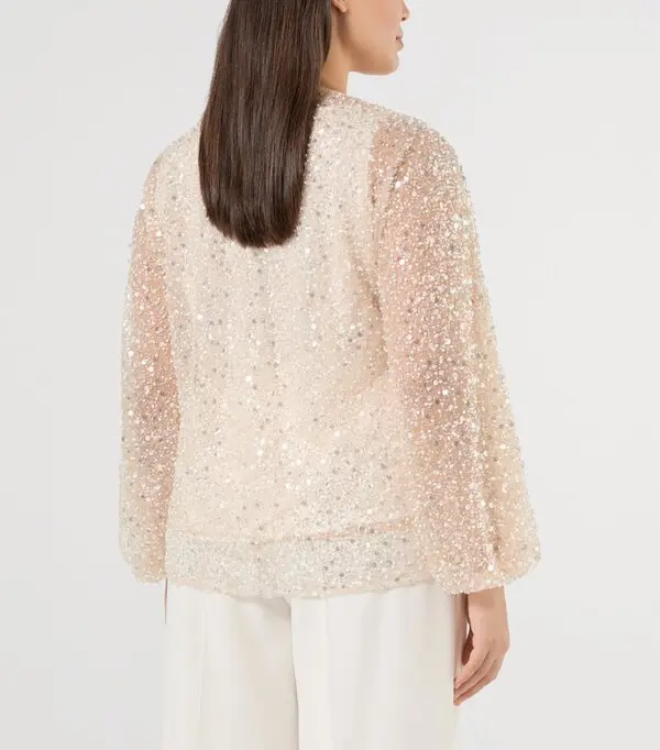 Marina Rinaldi Sequin-embellished Blouse