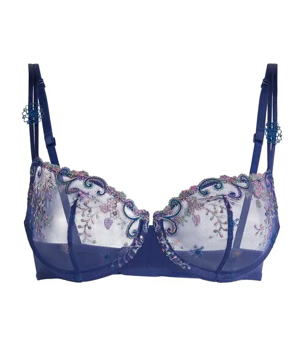 Simone Perele Delice Half Cup Bra - Blue