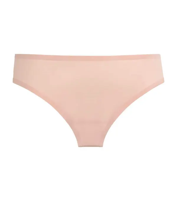 Wolford Sheer Touch Tanga Briefs - Pink
