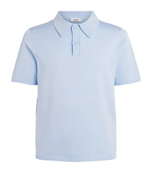 Sandro Knitted Polo Shirt