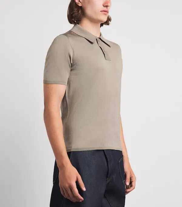 Sandro Knitted Polo Shirt