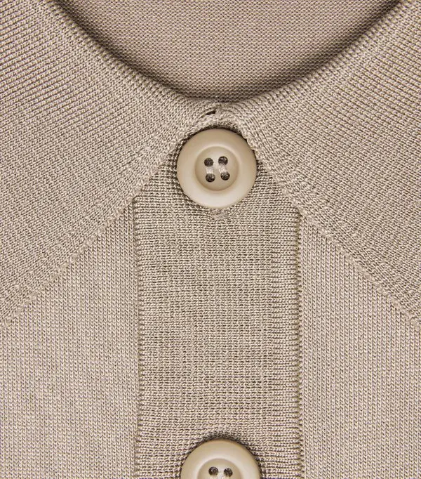 Sandro Knitted Polo Shirt