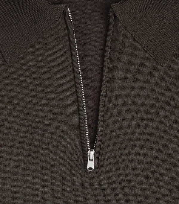 Sandro Zip-up Polo Shirt