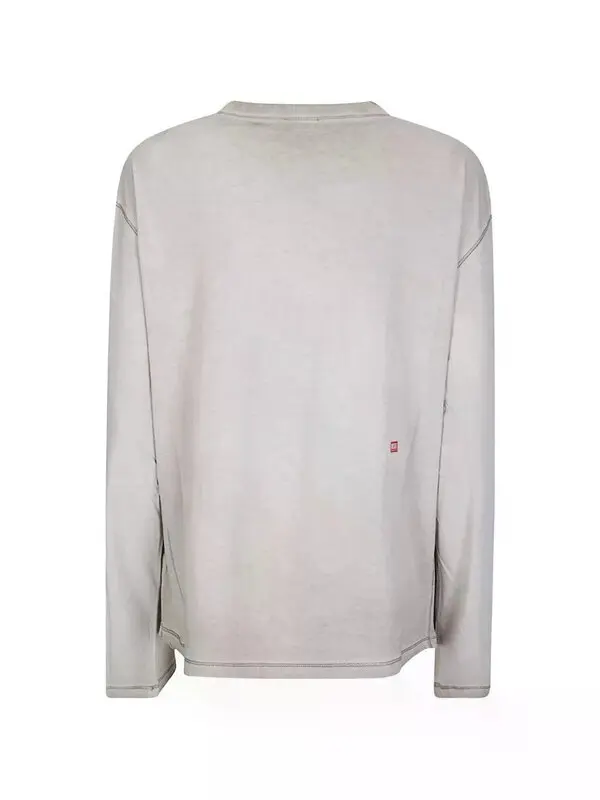 DIESEL® T-hilary Long-sleeved T-shirt With Phoenix Graphic - Neutrals