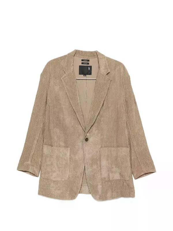 R13 Single-breasted Corduroy Oversized Blazer
