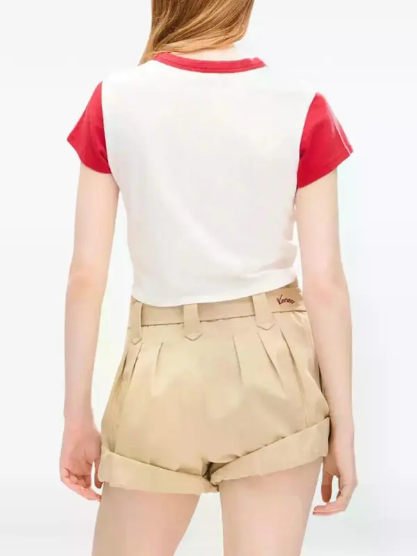 Kenzo Jumping Tiger Cropped Cotton T-shirt