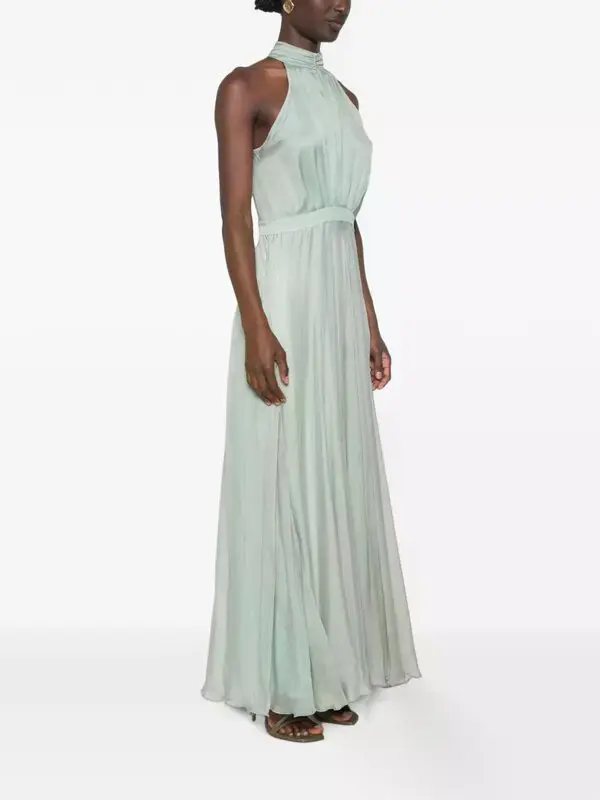 Raquel Diniz Giovanna Pleated Maxi Dress