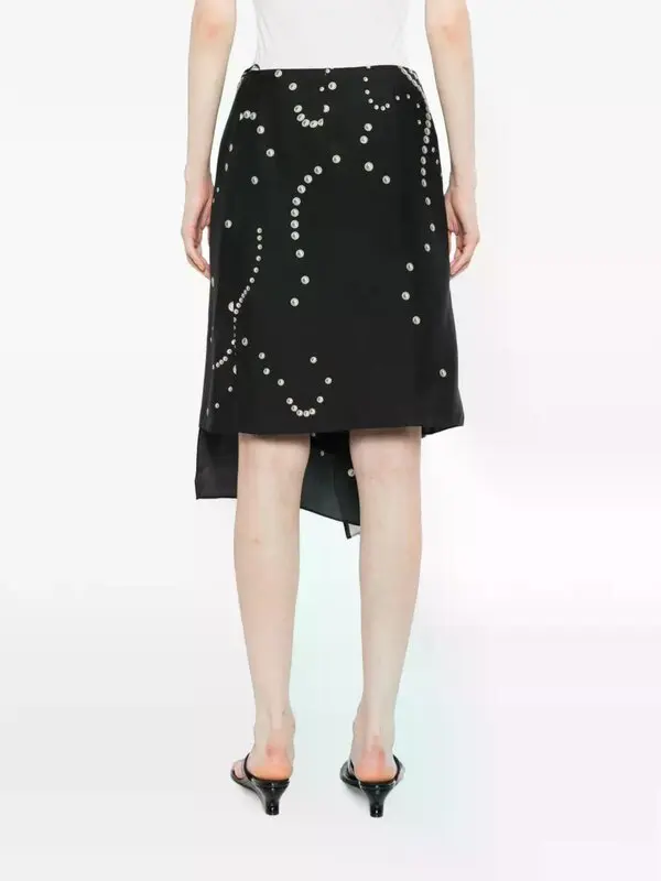 JNBY Pearl-print Wrap Skirt
