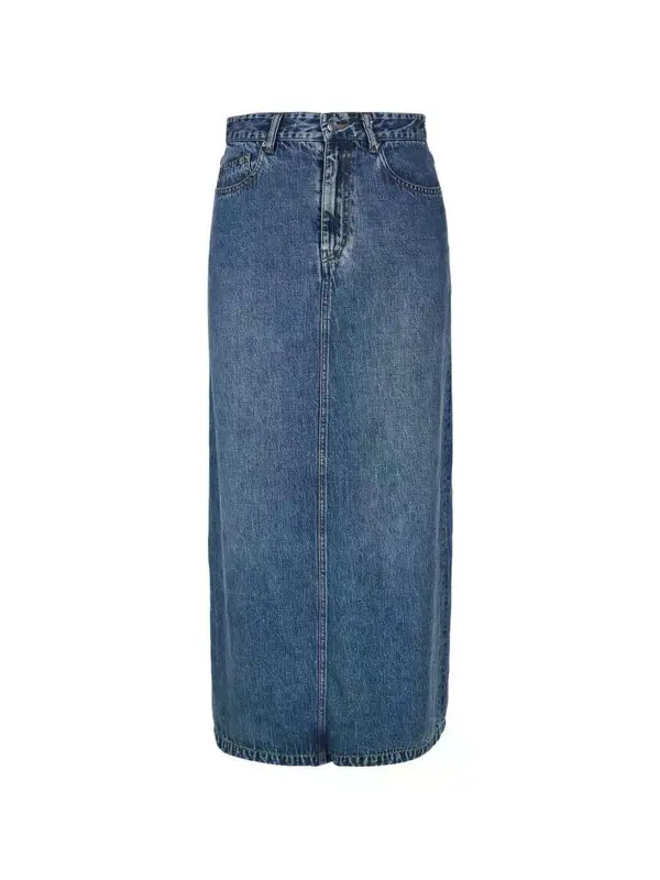 JNBY A-line Denim Midi Skirt - Blue