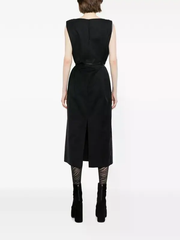 LESS Belted Sleeve Dress