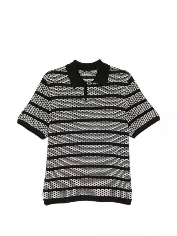 CROQUIS Stripped-pattern Knitted Top