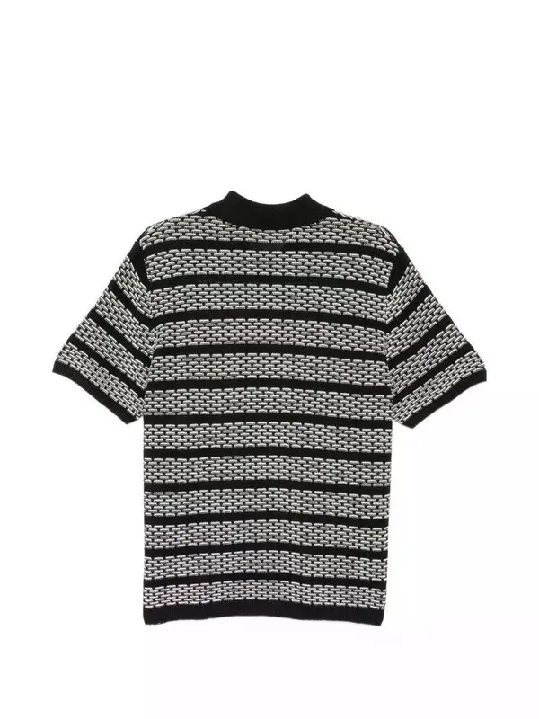 CROQUIS Stripped-pattern Knitted Top