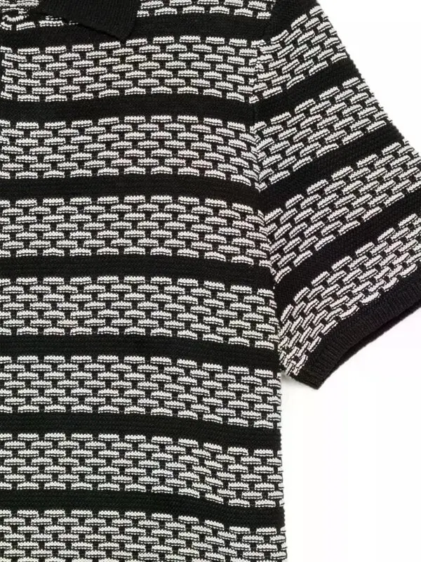 CROQUIS Stripped-pattern Knitted Top