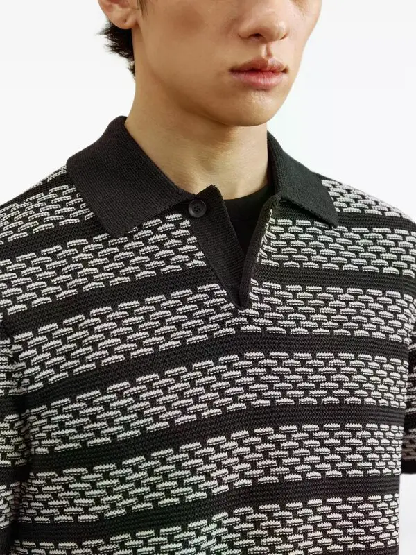 CROQUIS Stripped-pattern Knitted Top