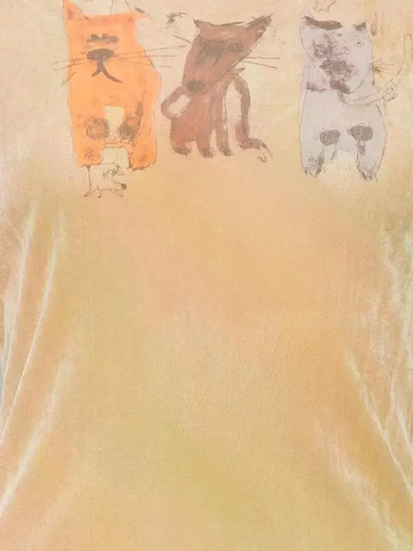 JNBY Printed Velvet T-shirt