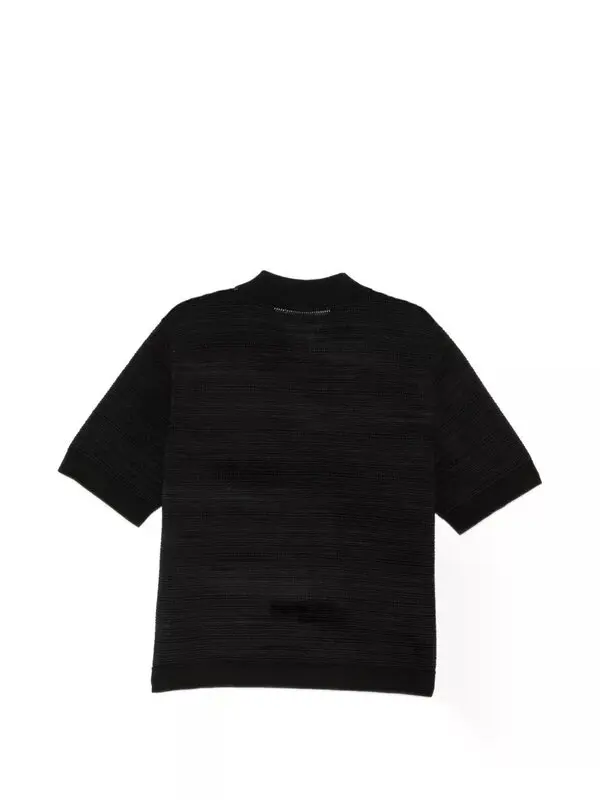 CROQUIS Openwork Jacquarded Shirt