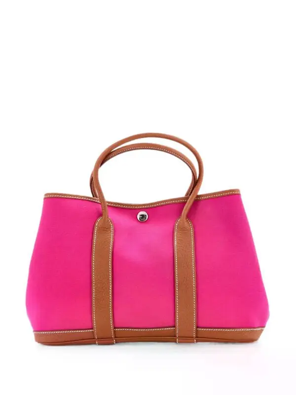 Hermès Garden Party Toile And Leather 30 Tote Bag
