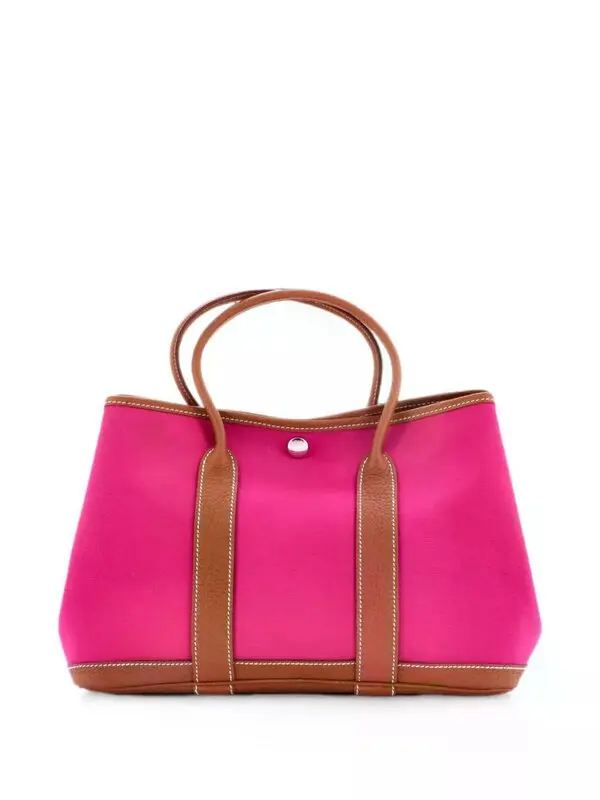 Hermès Garden Party Toile And Leather 30 Tote Bag
