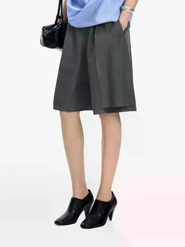 JNBY Stone Double-layer Hem Relaxed Fit Shorts