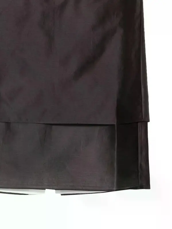 LESS Layered Organza Midi Skirt