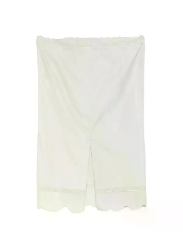 LESS Mid-length Wrap Skirt - Green