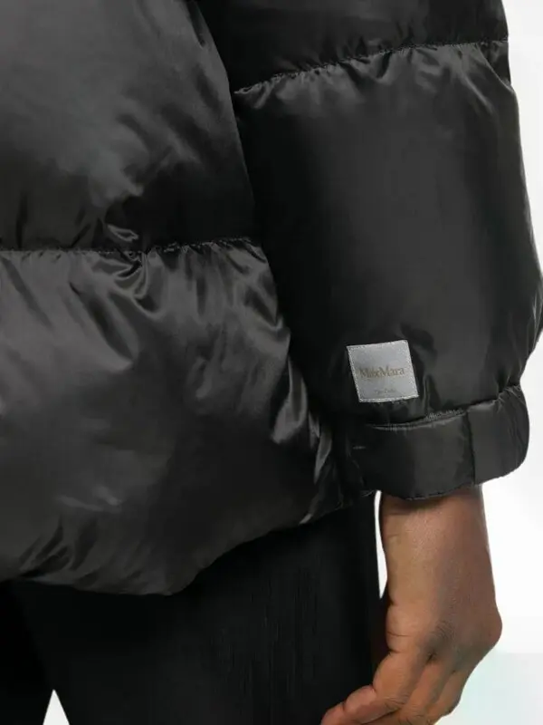 Max Mara Seia Hooded Quilted Coat - Black