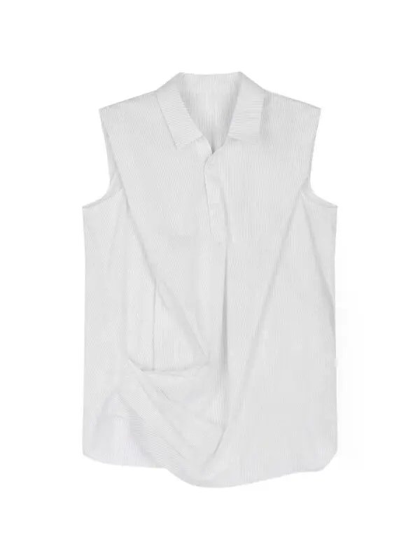 JNBY Striped Sleeveless Blouse - White