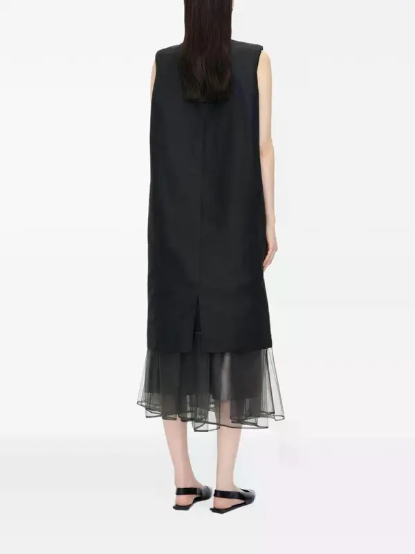 JNBY Sleeveless Mini Dress With Padded Shoulders