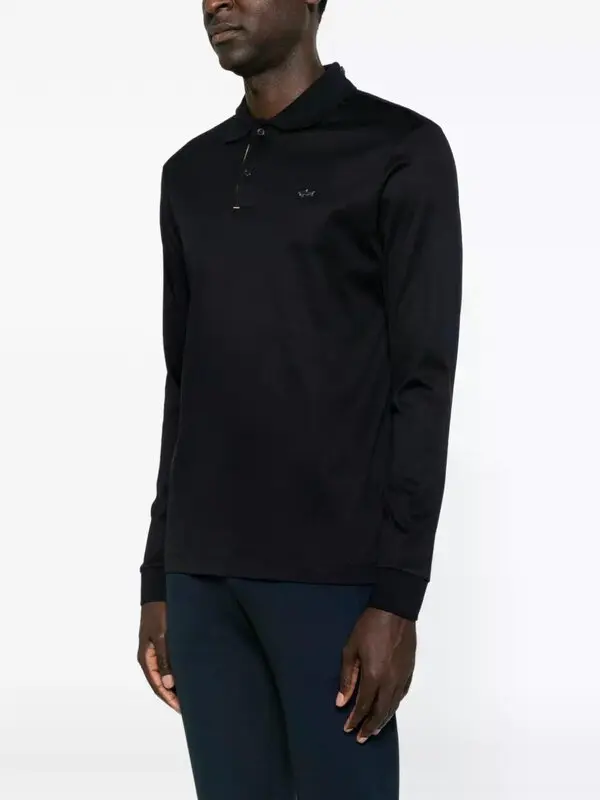 Paul & Shark Long-sleeve Polo Shirt - Blue