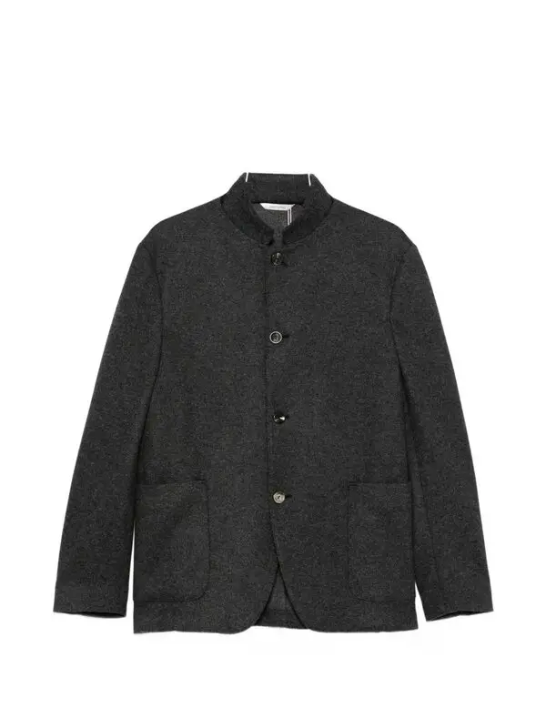 Agnona Button-up Mandarin-collar Blazer