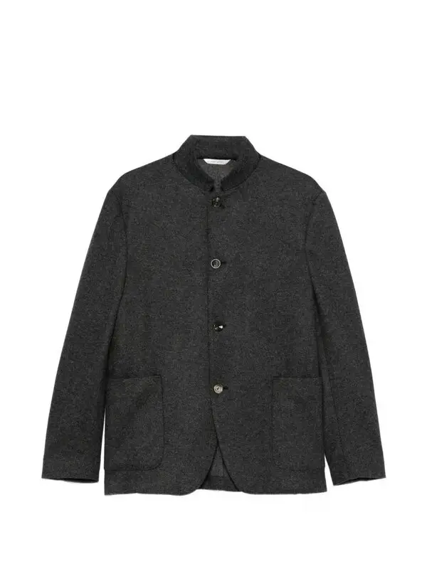Agnona Button-up Mandarin-collar Blazer