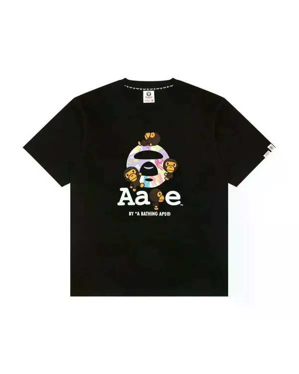 AAPE BY *A BATHING APE X Baby Milo Graphic T-shirt - Black