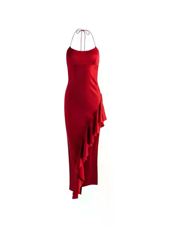 Alice + Olivia Palma Asymmetrical Ruffled Dress