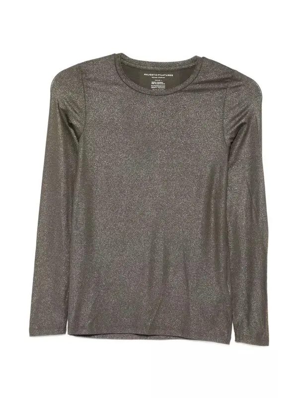 Majestic Filatures Glitter-effect Long-sleeve T-shirt
