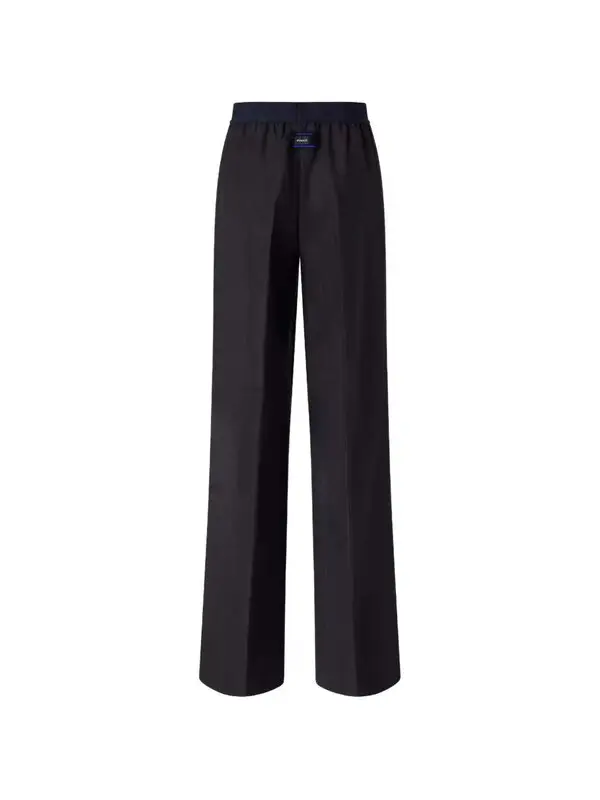 Pinko Stretch Wool-blend Palazzo Trousers