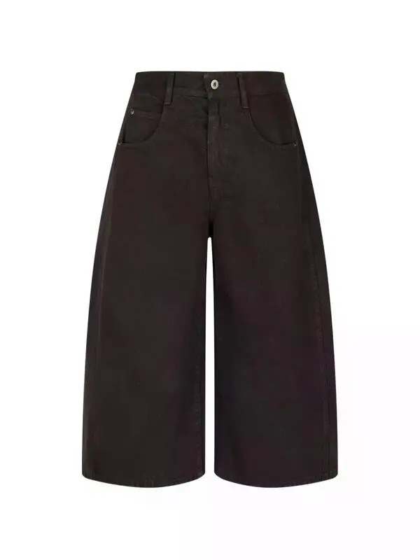 JNBY Dark Wash Denim Shorts With Classic Five Pockets - Brown