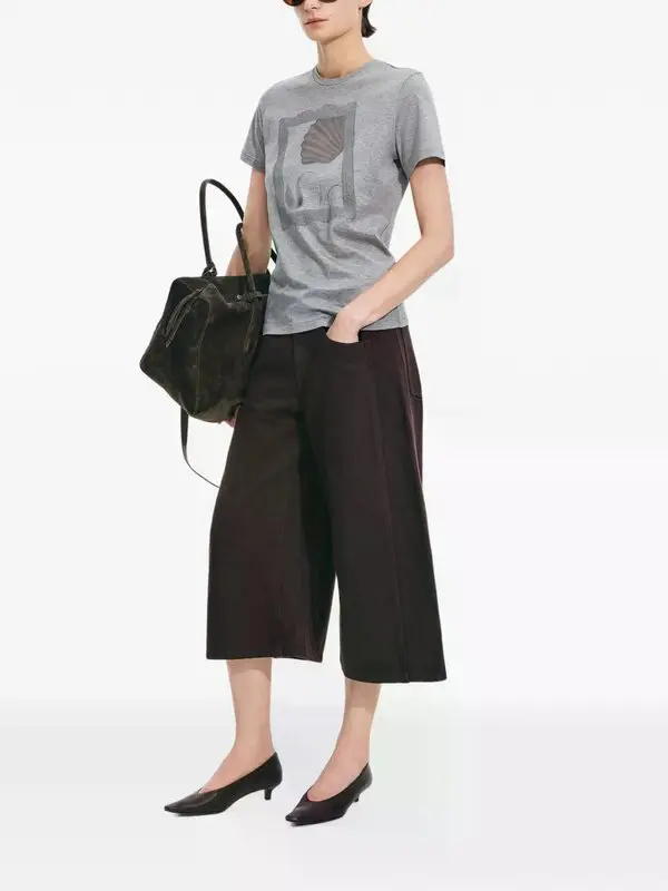 JNBY Dark Wash Denim Shorts With Classic Five Pockets - Brown