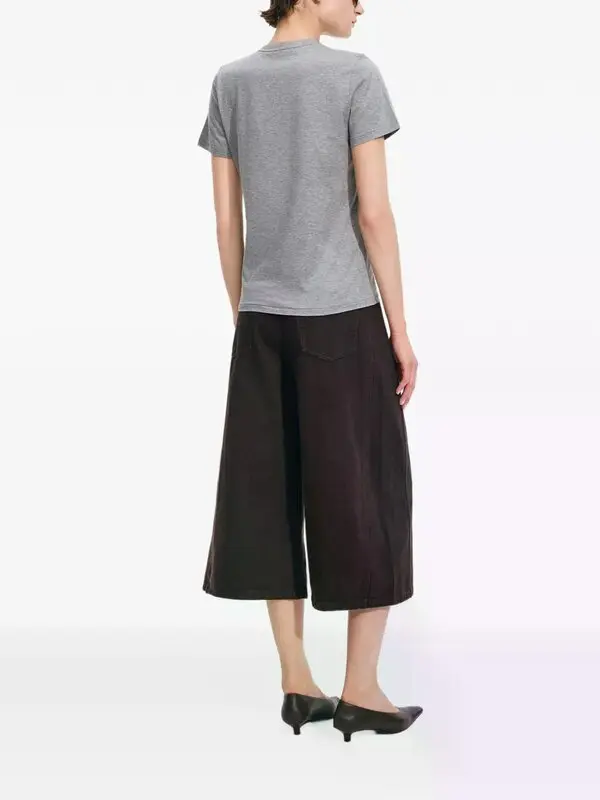 JNBY Dark Wash Denim Shorts With Classic Five Pockets - Brown