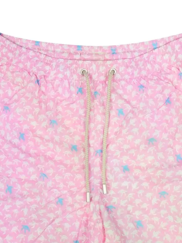 MC2 SAINT BARTH Turtle-print Drawstring Swim Shorts