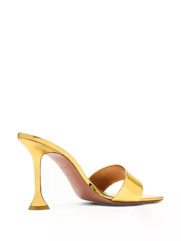 Amina Muaddi Metallic Sandals