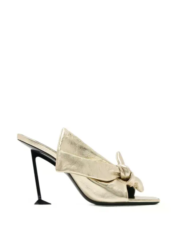 Givenchy Boudoir Bow-detail Sandals - Gold