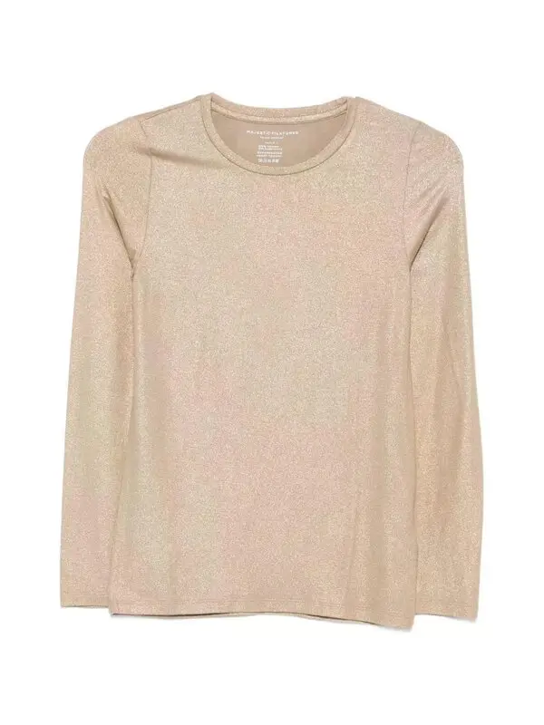 Majestic Filatures Metallic Long-sleeve T-shirt - Neutrals